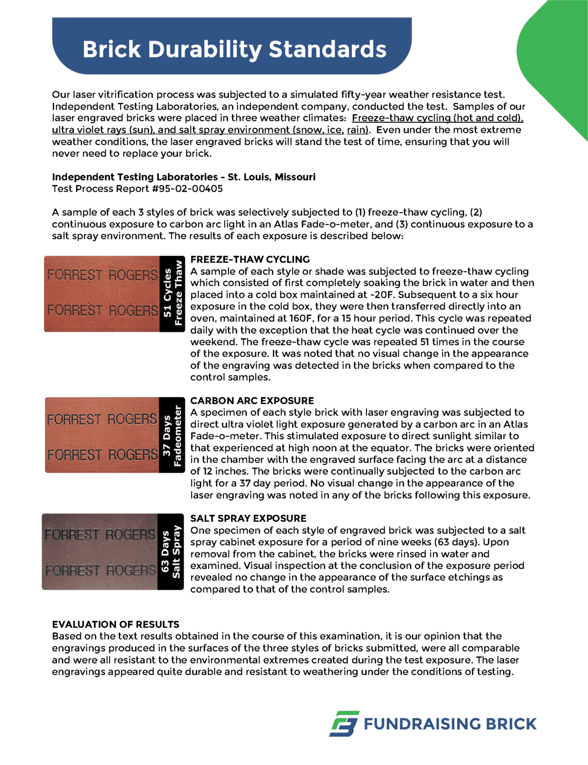 Information and Resources - Fundraising Brick