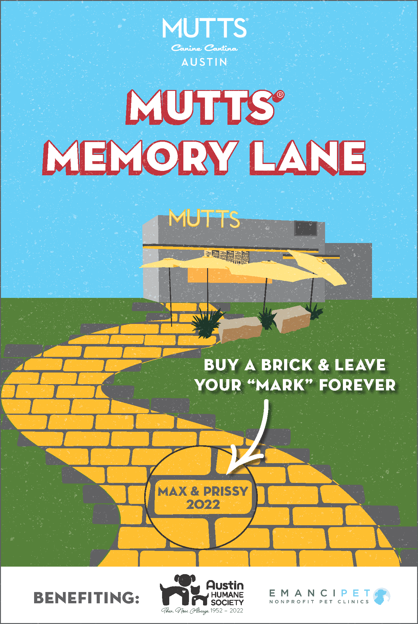 MUTT’s Memory Lane Brick Campaign - Fundraising Brick