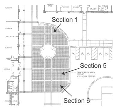 Brick Locator Map - Fundraising Brick