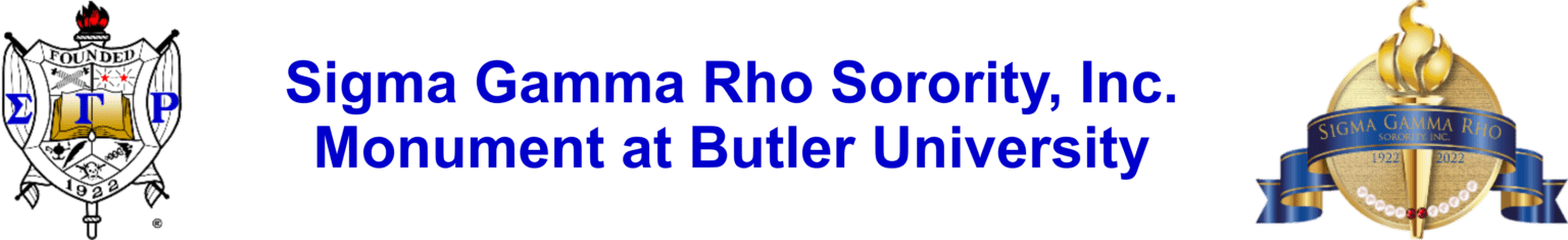 Sigma Gamma Rho Sorority, Inc. Monument at Butler University ...