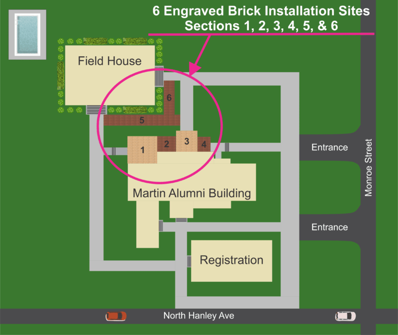 Brick Locator Map - Fundraising Brick